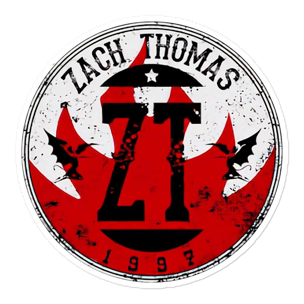 Zach Thomas “Sabbath” Bubble-free stickers – Brainbuster Tees