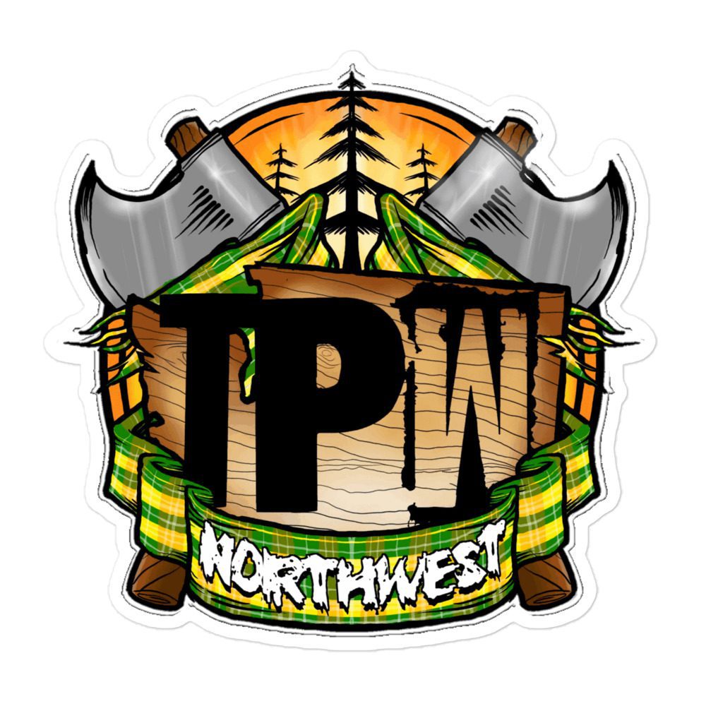 Timber Pro Wrestling “TPW Logo” Bubble-free stickers – Brainbuster Tees