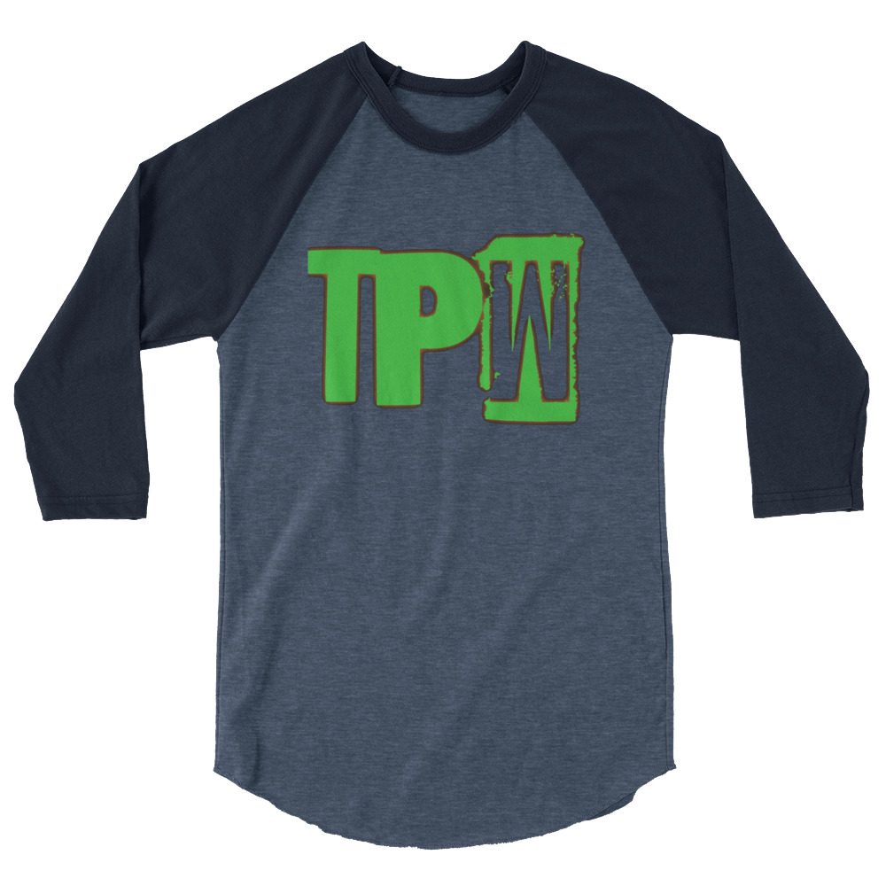 Timber Pro Wrestling “TPW OG Logo” 3/4 sleeve raglan shirt ...
