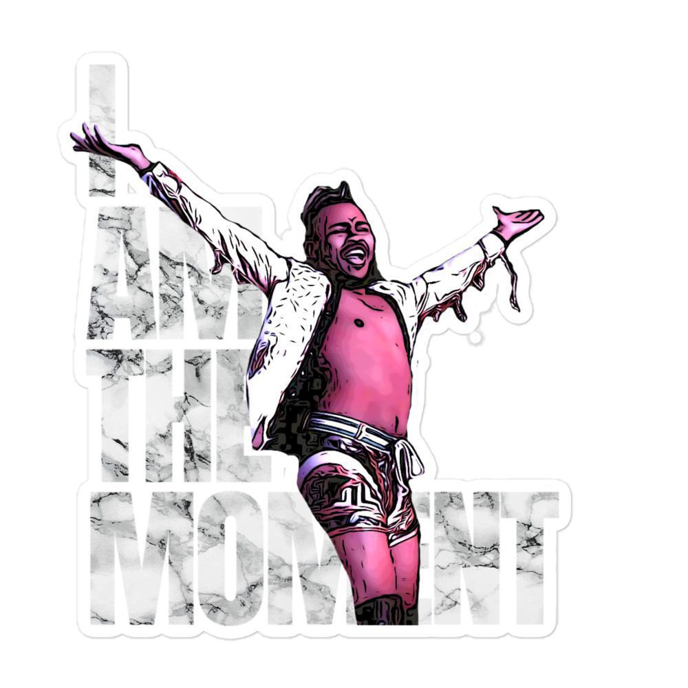 Angelo Carter “I Am The Moment” Bubble-free stickers – Brainbuster Tees