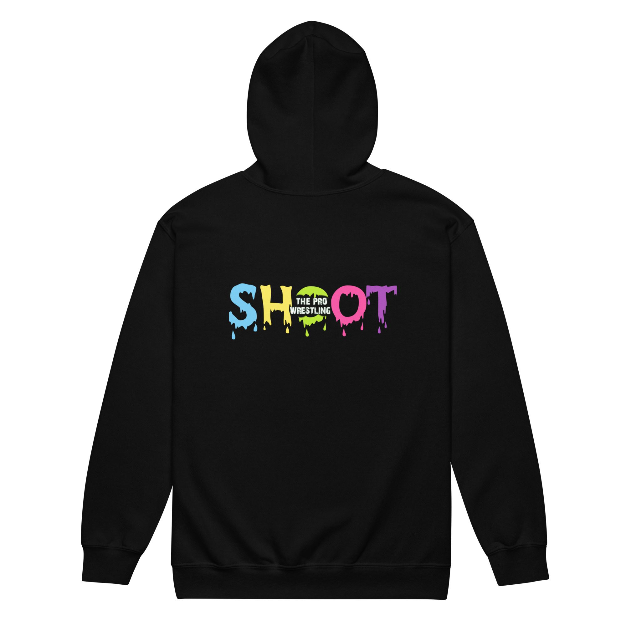 The Pro Wrestling Shoot “Drip Logo” Unisex Zip Up Hoodie – Brainbuster Tees