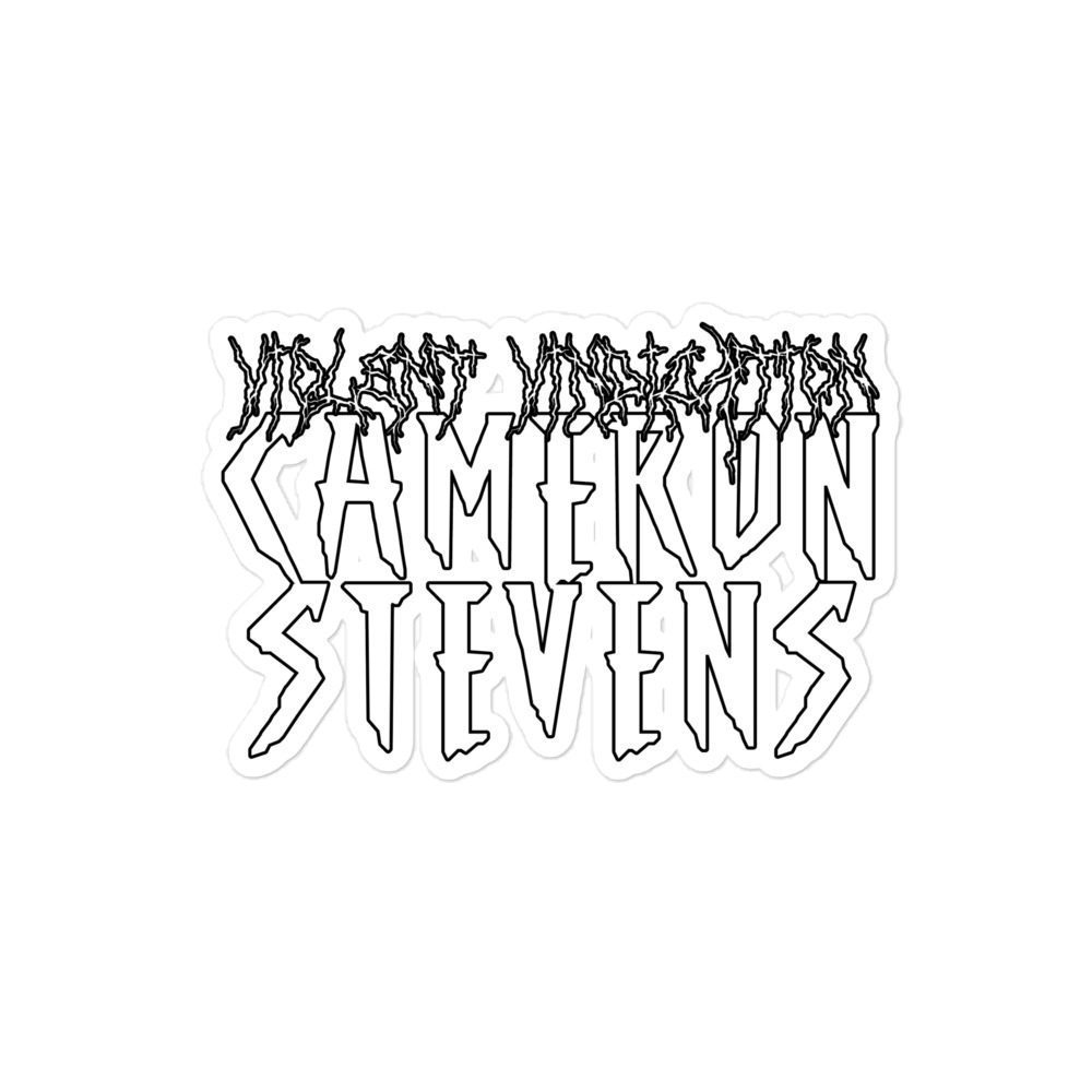 Cameron Stevens “VVCS Text” Bubble-free stickers – Brainbuster Tees