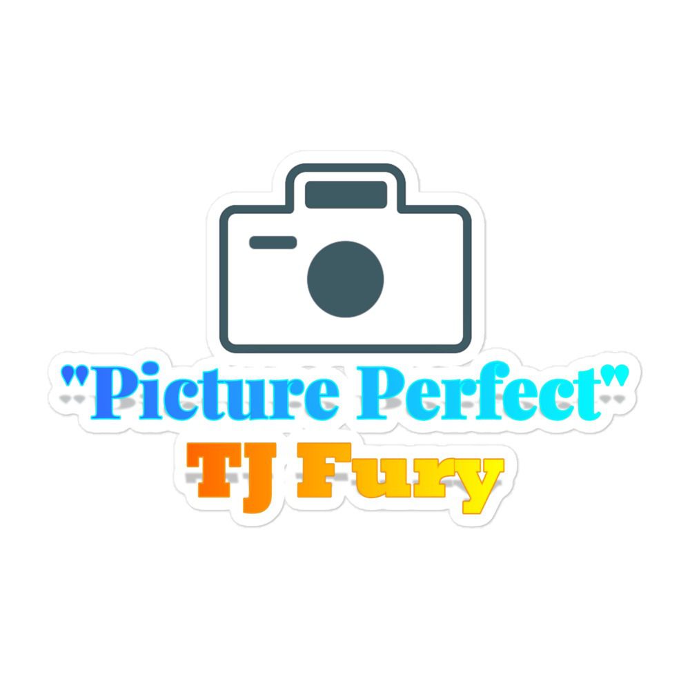 TJ Fury “Picture Perfect (ver 2)” Bubble-free stickers – Brainbuster Tees