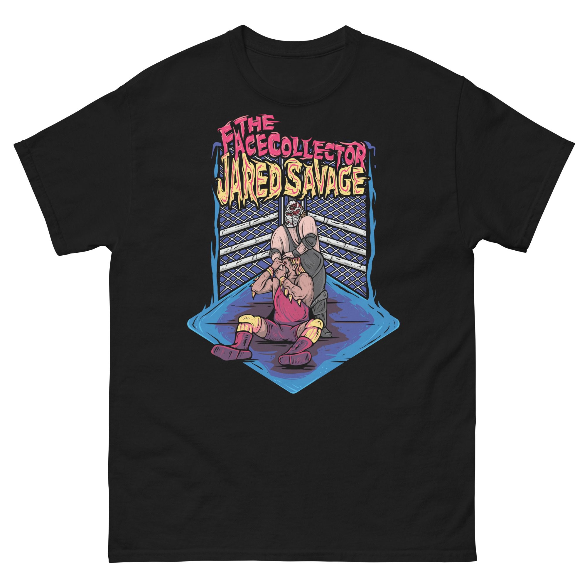 Jared Savage “Caged Monster” Short Sleeve Unisex t-shirt – Brainbuster Tees
