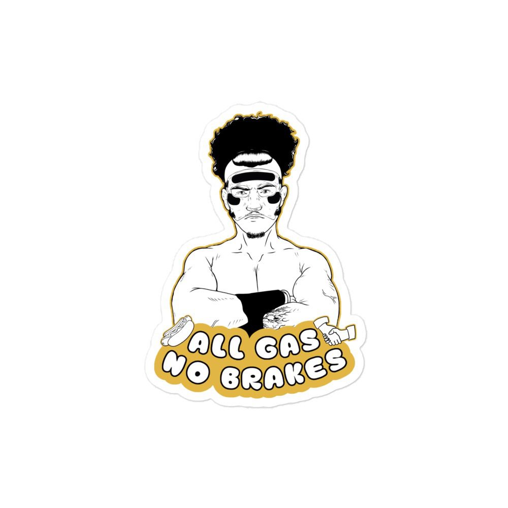 Corey Calhoun “Hotdog? Handshake?” Bubble-free stickers – Brainbuster Tees