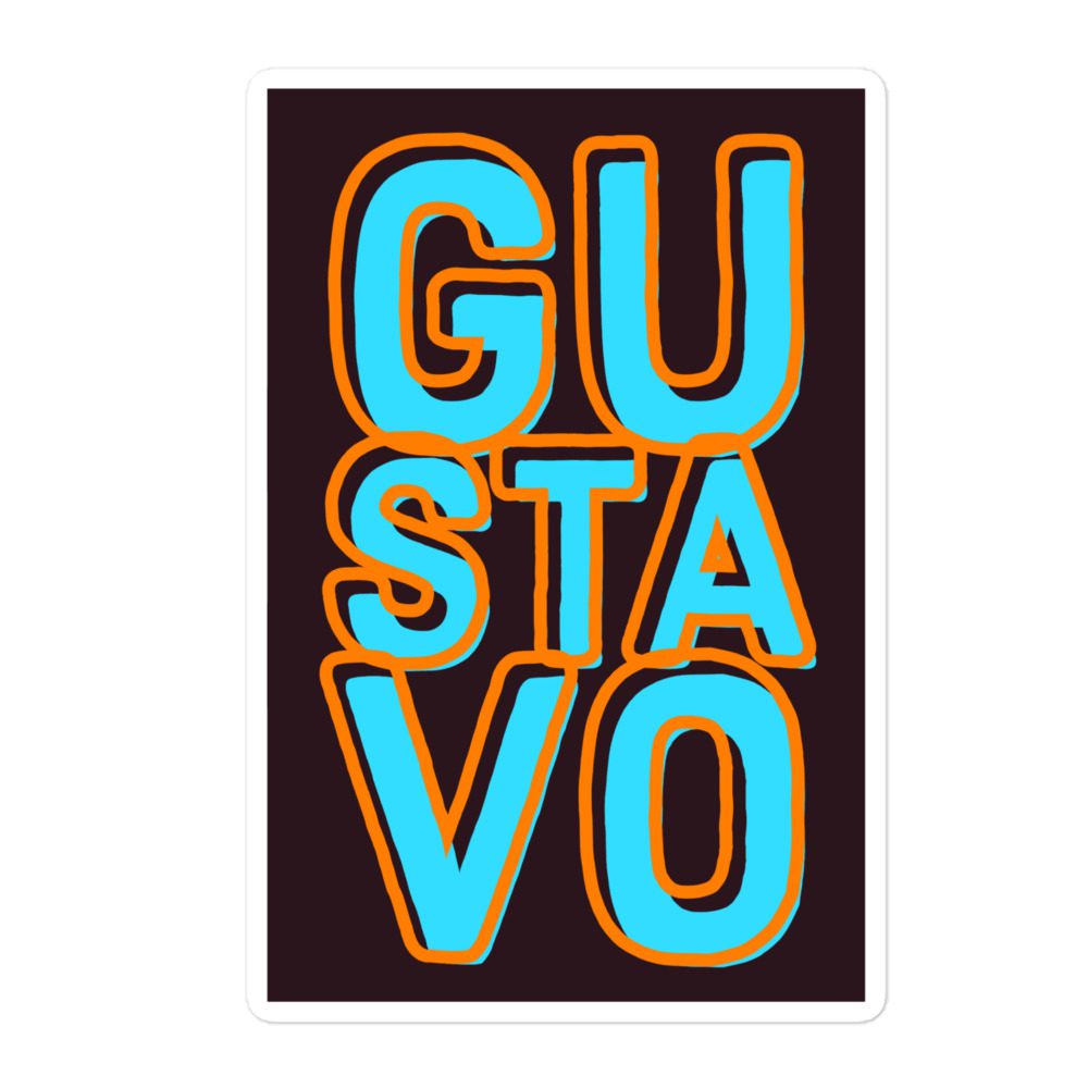 GUSTAVO “WILD GUSTAVO” Bubble-free stickers – Brainbuster Tees