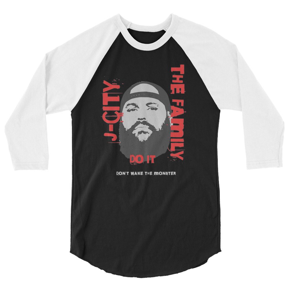 J-City “Don’t Wake the Monster” 3/4 sleeve raglan shirt – Brainbuster Tees
